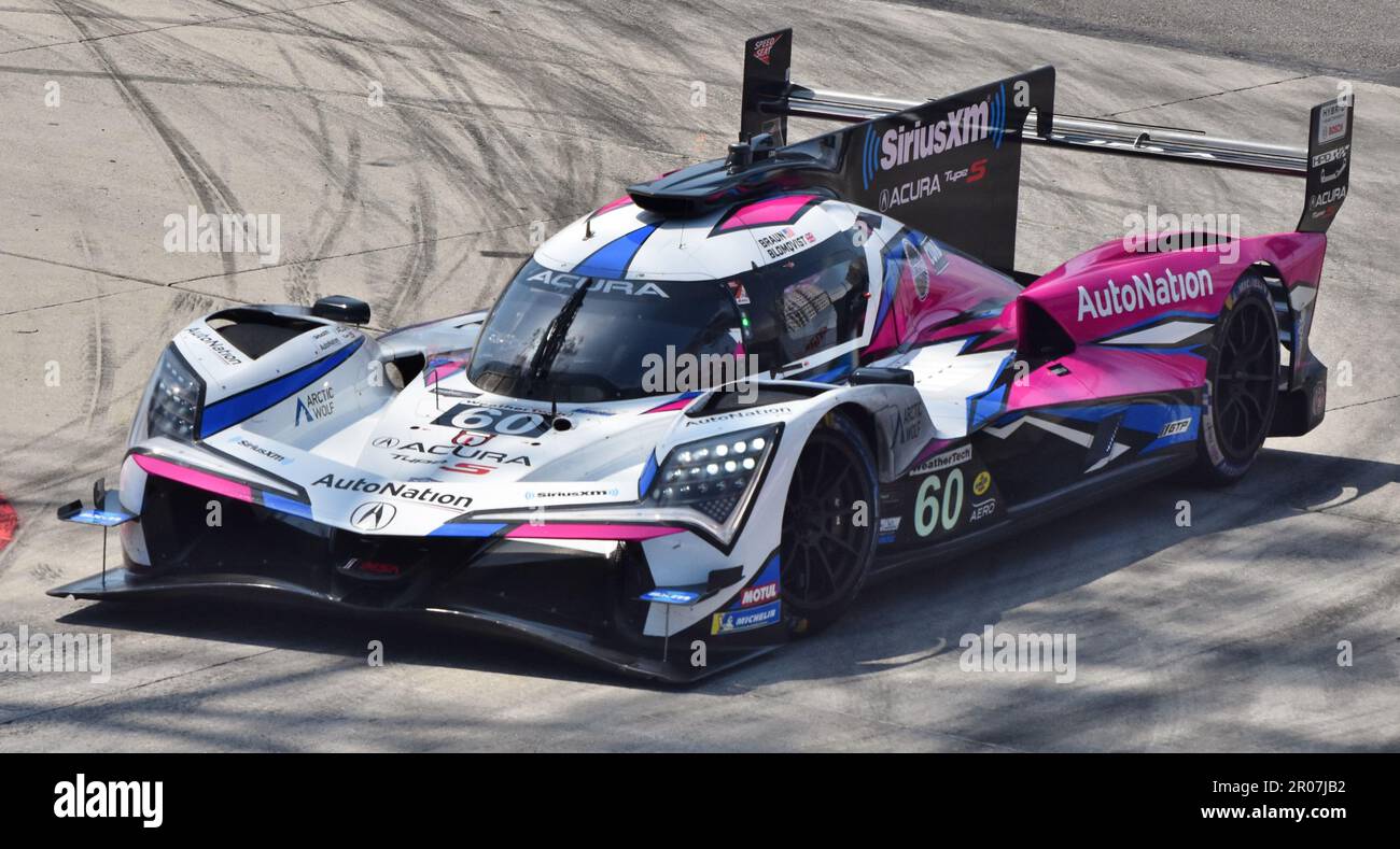 Meyer Shank Racing's No. 60 Acura ARX-06 at the IMSA race in the Long ...