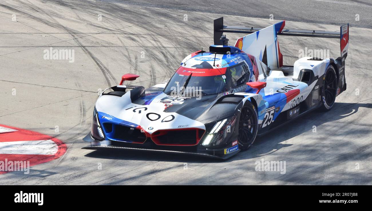 BMW M Motorsport's No. 25 at the IMSA race in the Long Beach Grand Prix ...
