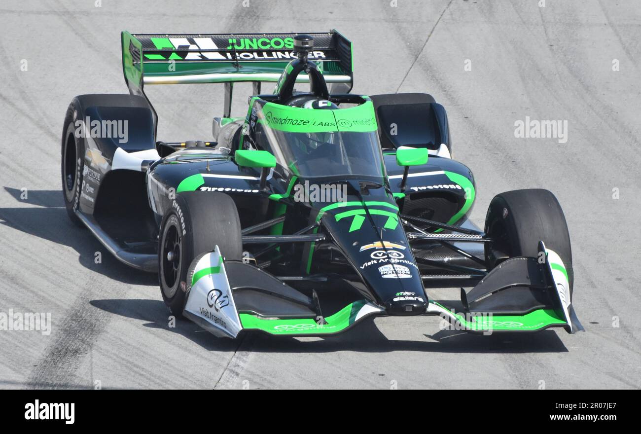 IndyCar driver Callum Ilott competing in the Long Beach Grand Prix in ...