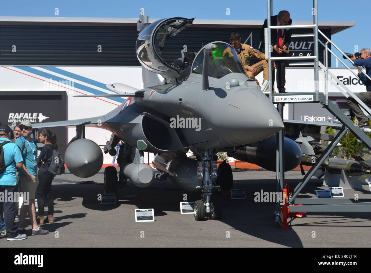 on 17th June, 2019. Dassault Rafale was displayed in Paris airshow ...