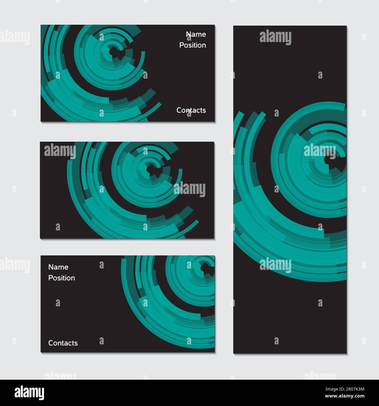 Global business card for network, internet, digital and information ...