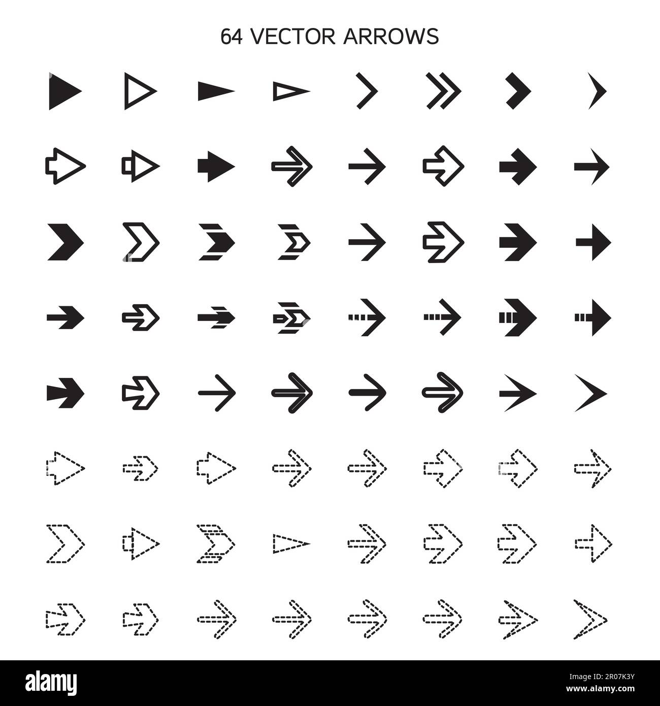 Isolated arrows set, undo and previous buttons. Vector Stock Vector ...