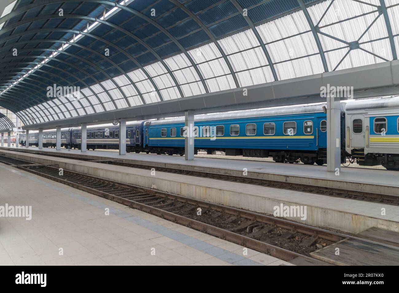 Chisinau, Moldova - March 8, 2023: Platforms of Chisinau main railway ...