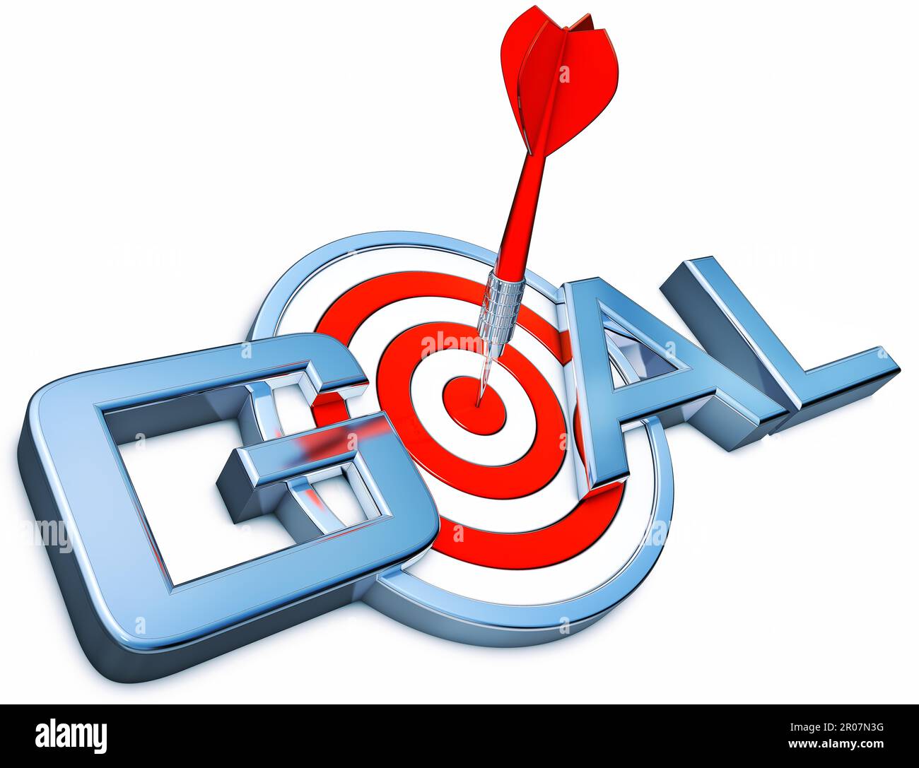 3D rendering of a goal icon Stock Photo - Alamy