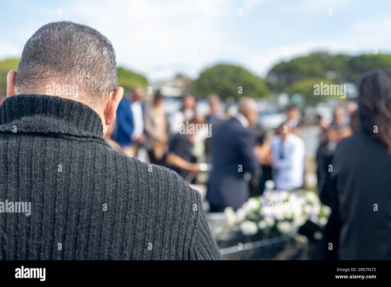 Closeup shot funeral casket hi-res stock photography and images - Alamy