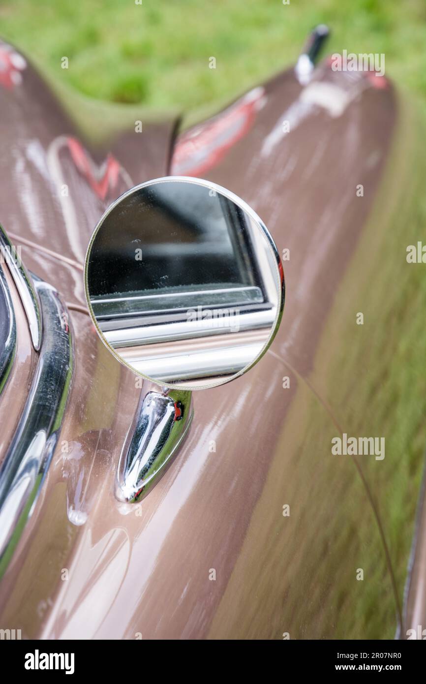 Rearview mirror of vintage car hi-res stock photography and images - Alamy