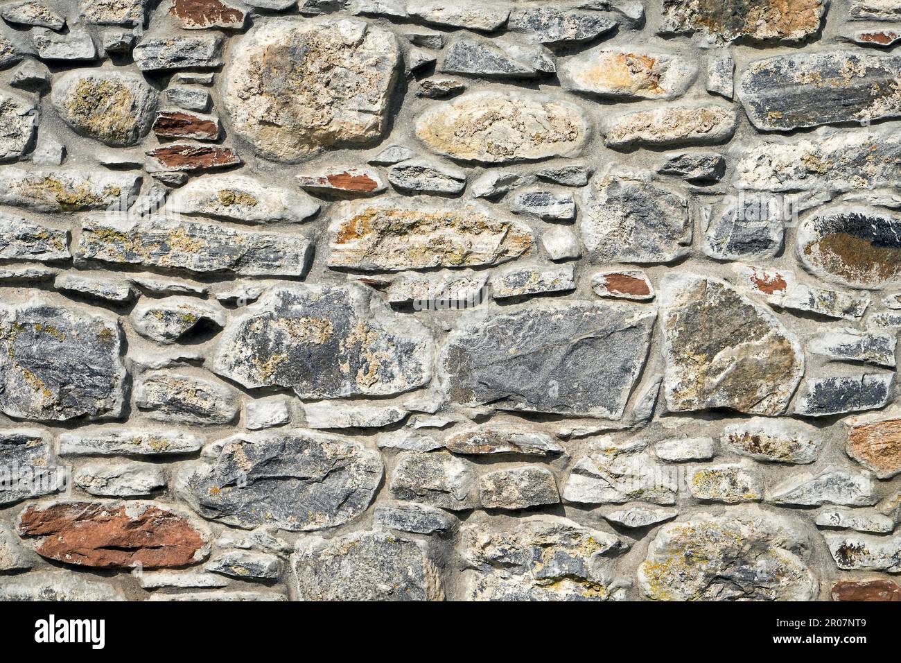 Historic stone wall of an old castle Stock Photo - Alamy