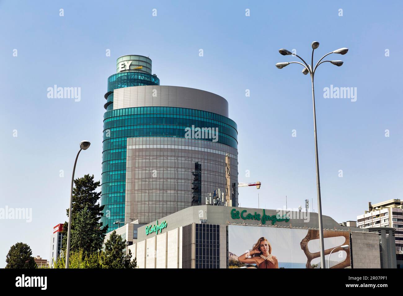Torre Titania, Titania Tower and El Corte Ingles building, AZCA banking ...