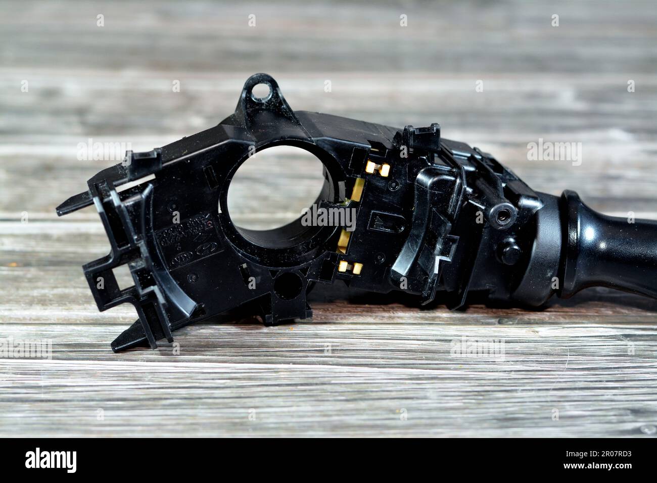 Cairo, Egypt, May 4 2023: car turn signal control system lever switch ...