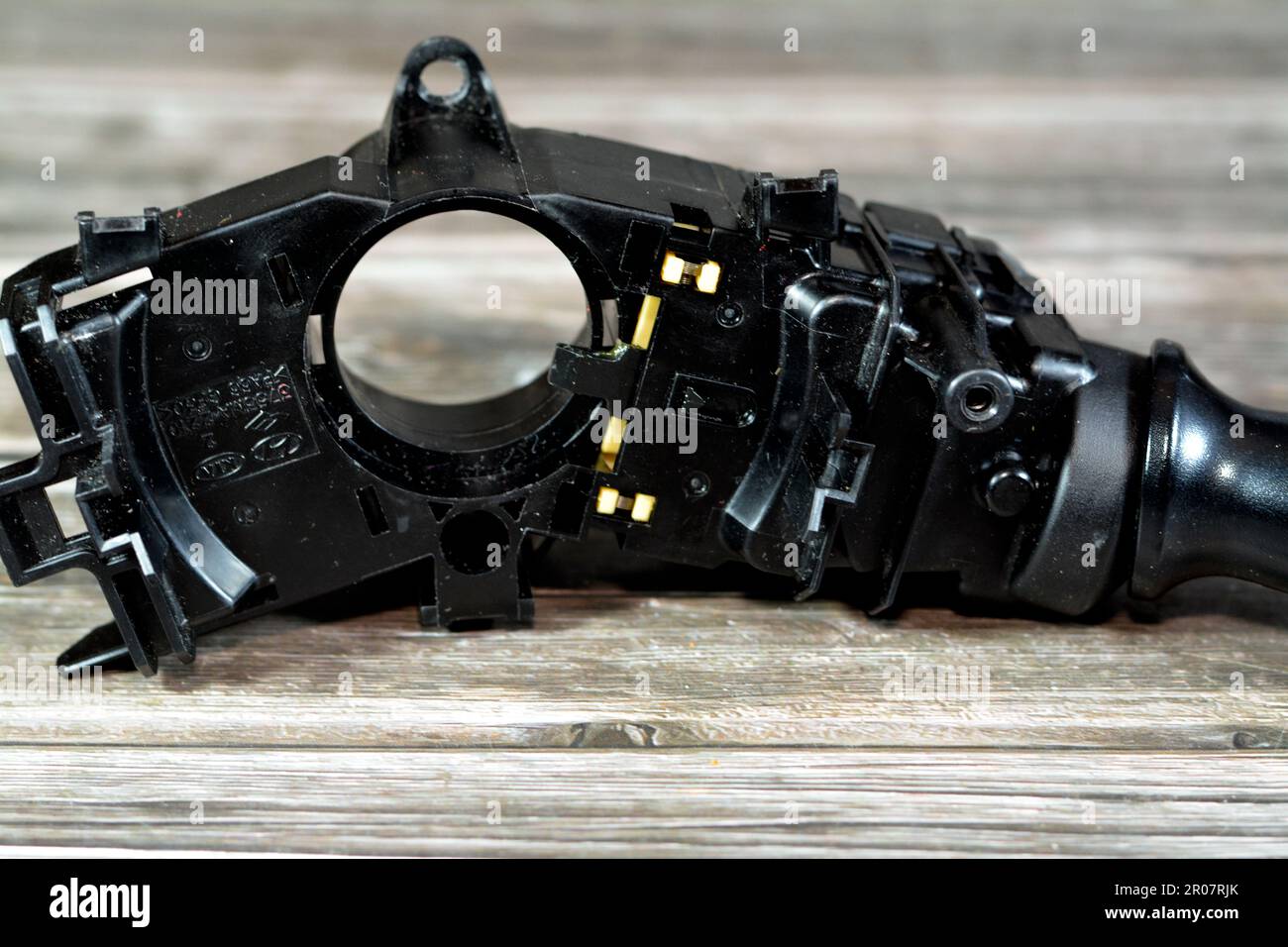 Cairo, Egypt, May 4 2023: car turn signal control system lever switch ...