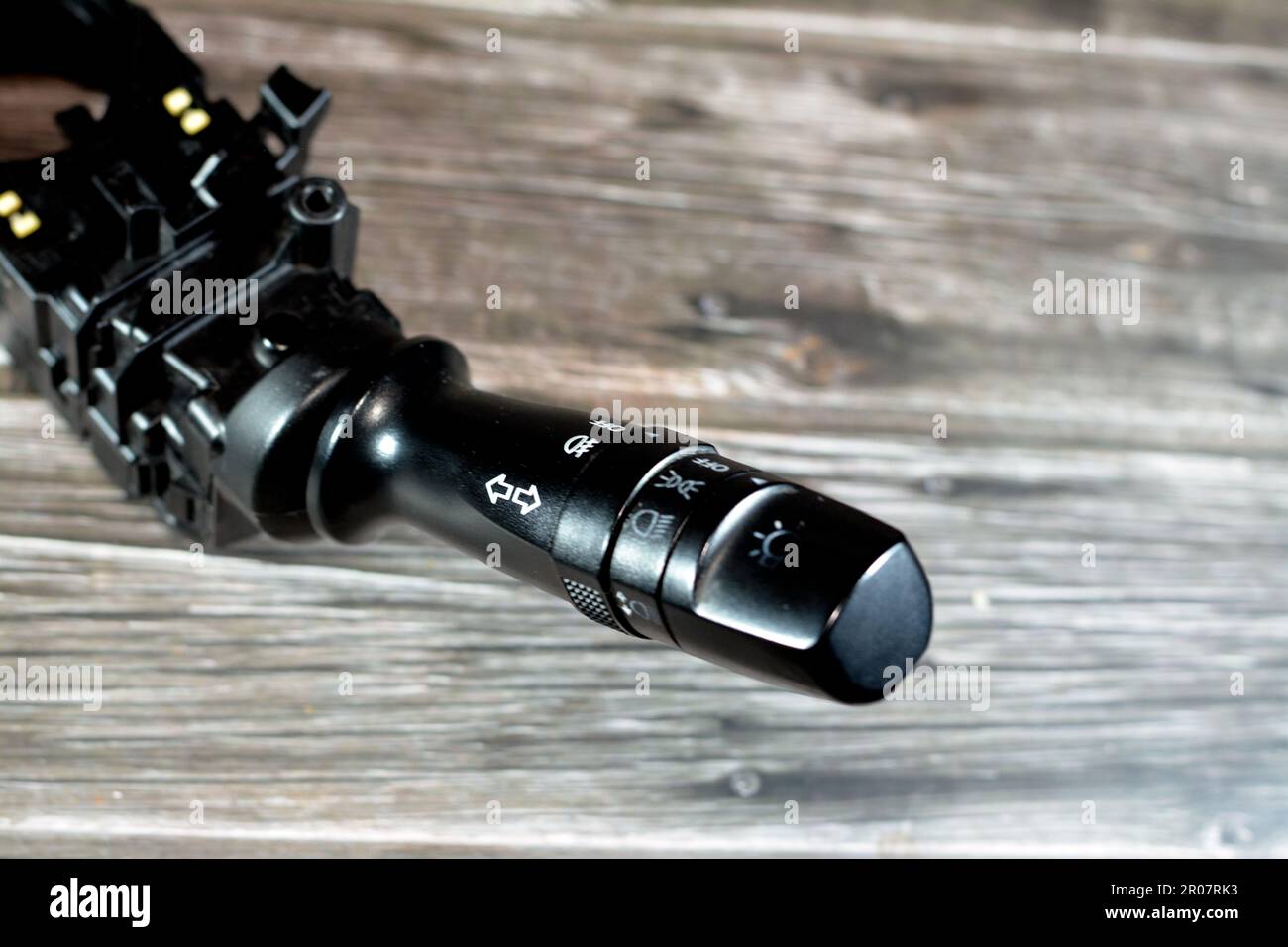 Cairo, Egypt, May 4 2023: car turn signal control system lever switch ...