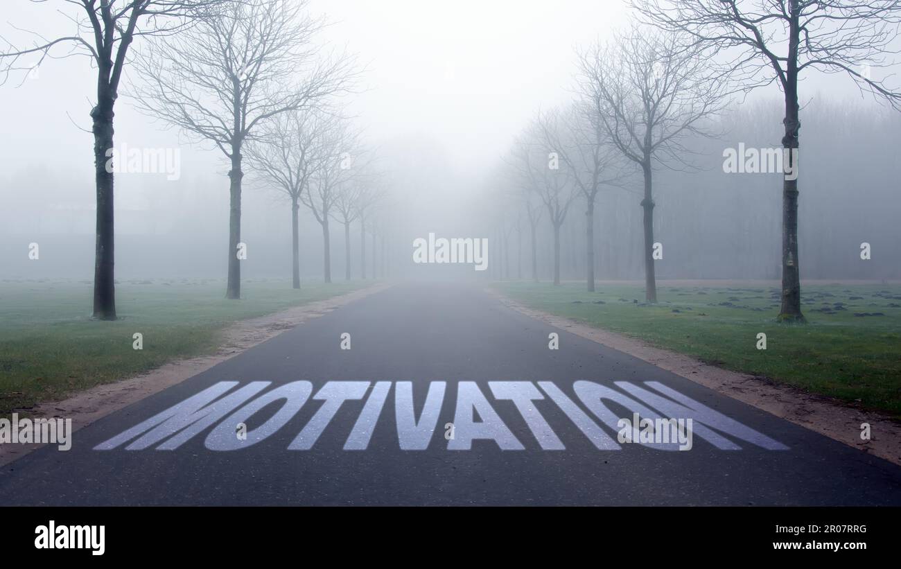 Street Sign the Direction Way to Motivation Stock Photo - Alamy