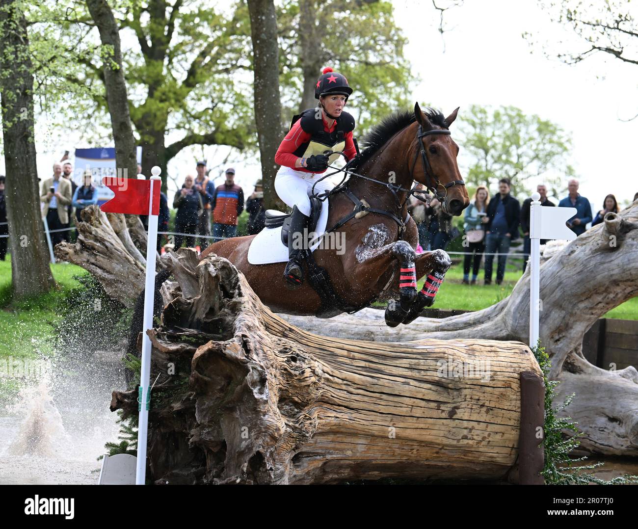 Badminton Estate, Gloucestershire, UK. 7th May, 2023. 2023 Badminton Horse Trials Day 4; Fiona ...