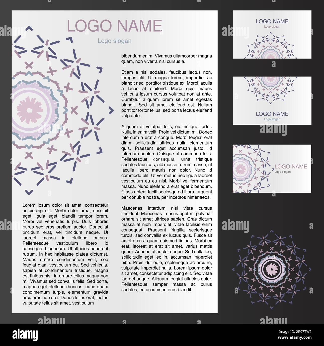 Logo template for flyer and business card, branding. Vector Stock ...