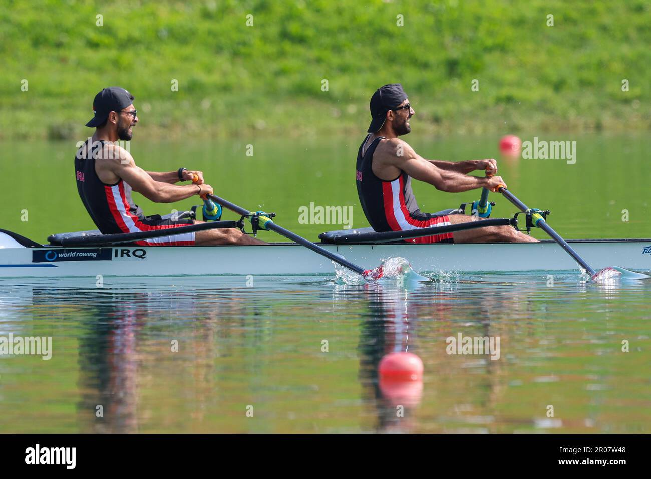 ZAGREB, CROATIA - MAY 07: Ezzulddin Haayali, Mohammed Al-Khafaji, of ...
