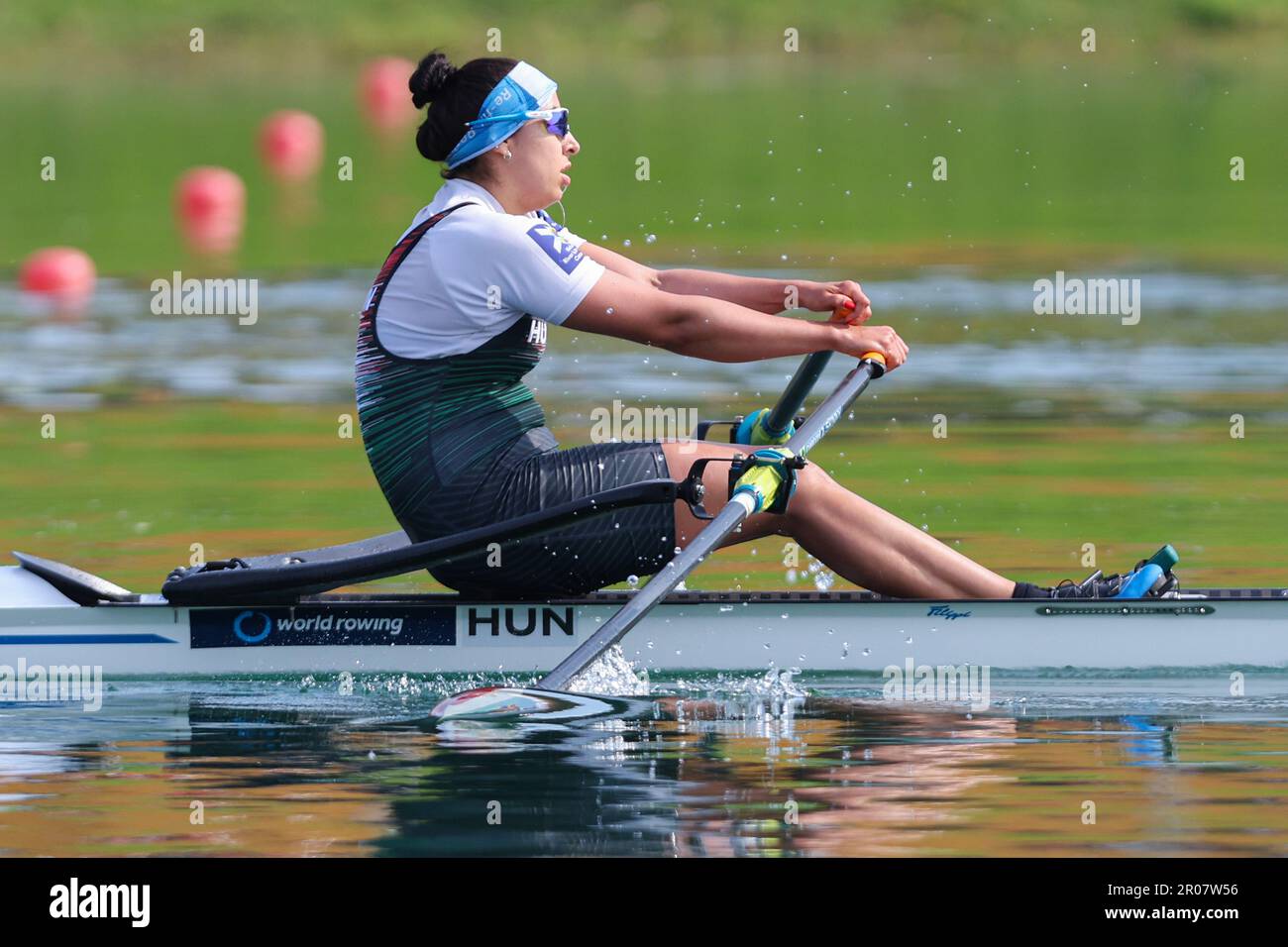 ZAGREB, CROATIA - MAY 07: Kitti Bertus of Hungary competes in the Women ...