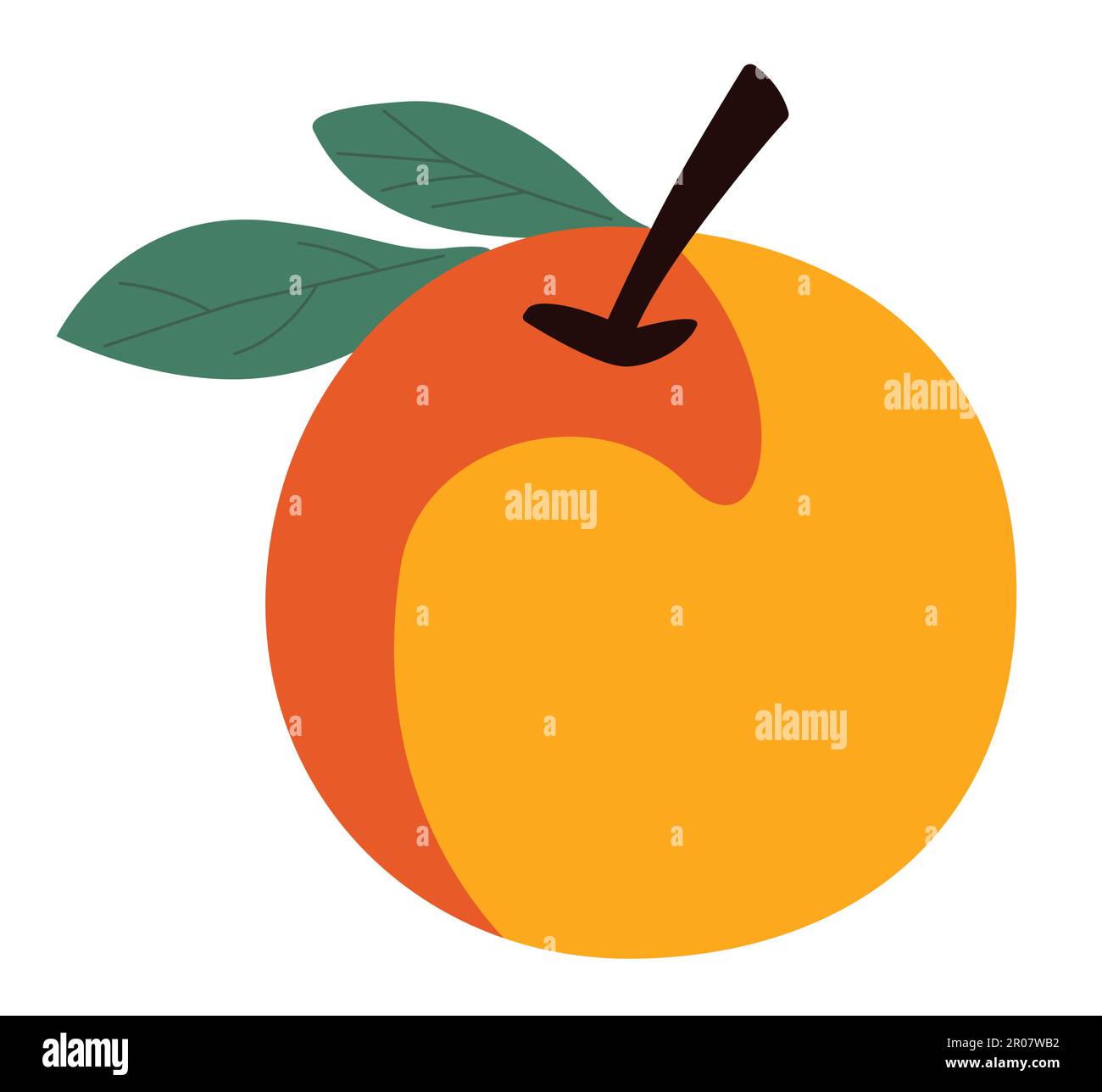 Simple doodle apple fruit. Vector Illustration EPS10 Stock Vector Image & Art - Alamy