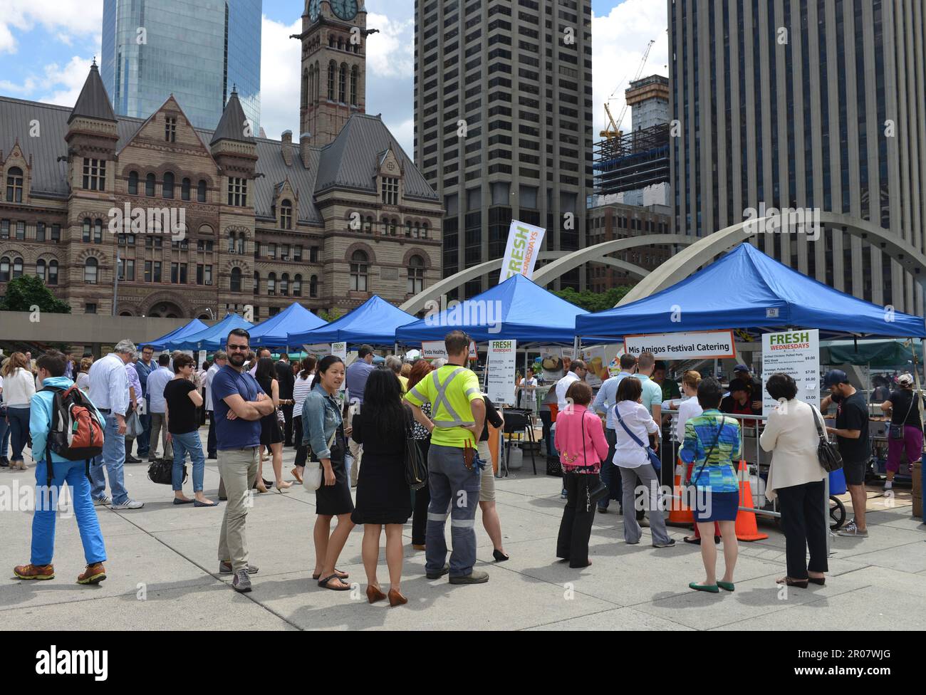 Old City Hall, Nathan Phillips Square, Toronto, Ontario, Canada Stock ...