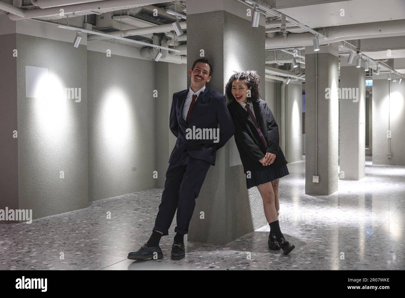 Nicole Law (right) and Nathan Cornish, organizers of local pop-up ...
