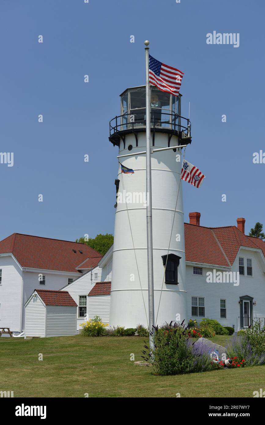 Chatham Lighthouse, Main Street, Chatham, Cape Cod, Massachusetts, USA ...