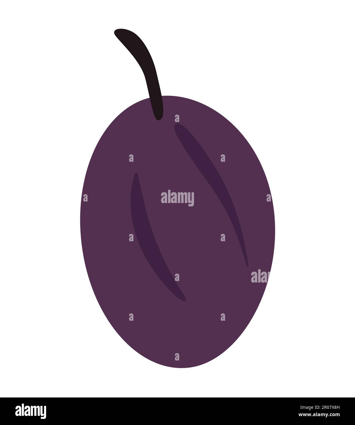 Simple doodle plum. Vector Illustration EPS10 Stock Vector Image & Art ...