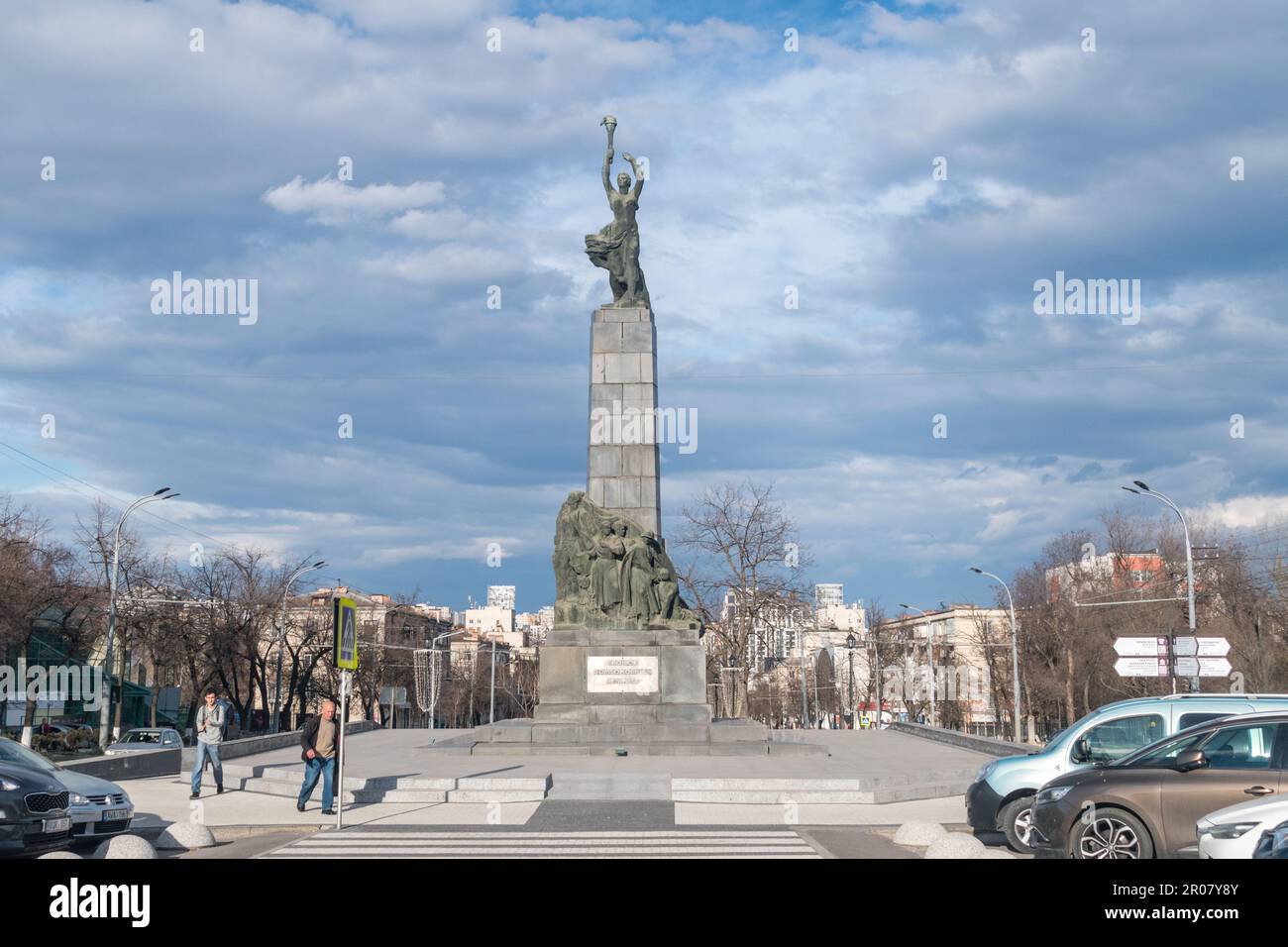 Chisinau, Moldova - March 9, 2023: Monument of Heroes of the Leninist ...