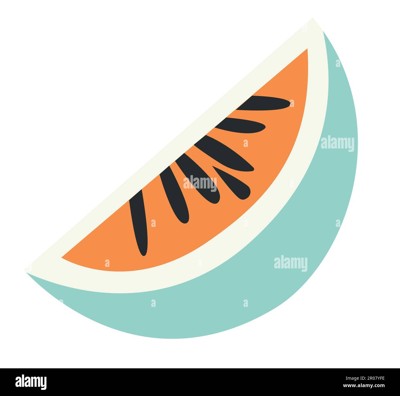 Simple doodle watermelon fruit. Vector Illustration EPS10 Stock Vector ...