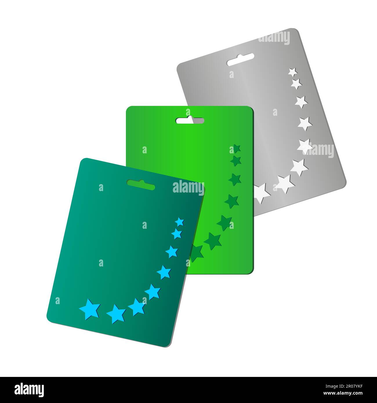 Starry business cards set illustration. Stars. Vector Stock Vector ...