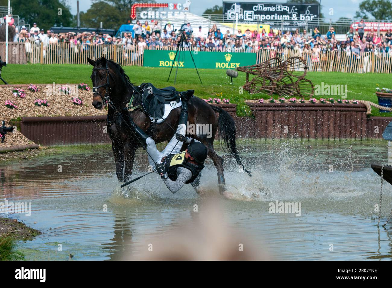 Tom Crisp falls from Liberty and Glory representing GREAT, UK. 7th May ...