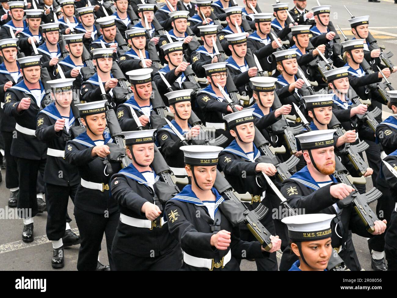 London, UK. 06th May, 2023. London, UK on May 06 2023. The Royal Navy ...