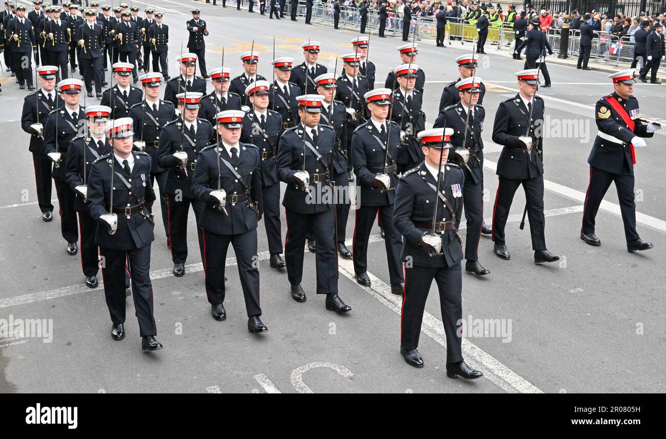 London, UK. 06th May, 2023. London, UK on May 06 2023. The Royal Navy ...