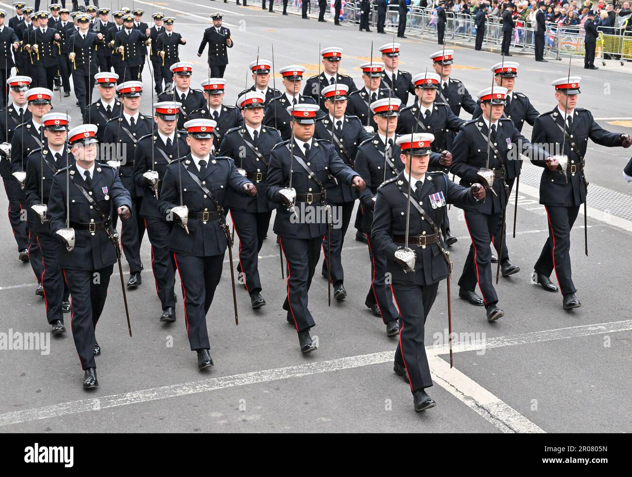 London, UK. 06th May, 2023. London, UK on May 06 2023. The Royal Navy ...
