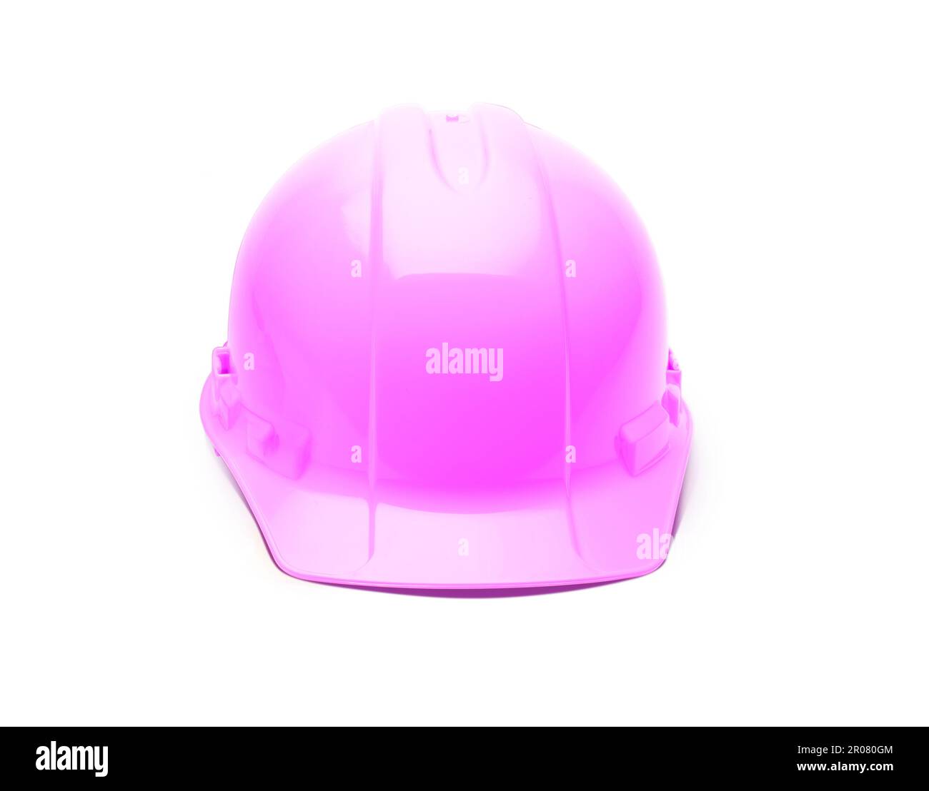 Pink Safety Construction Hard Hat Isolated on a White Background Stock ...