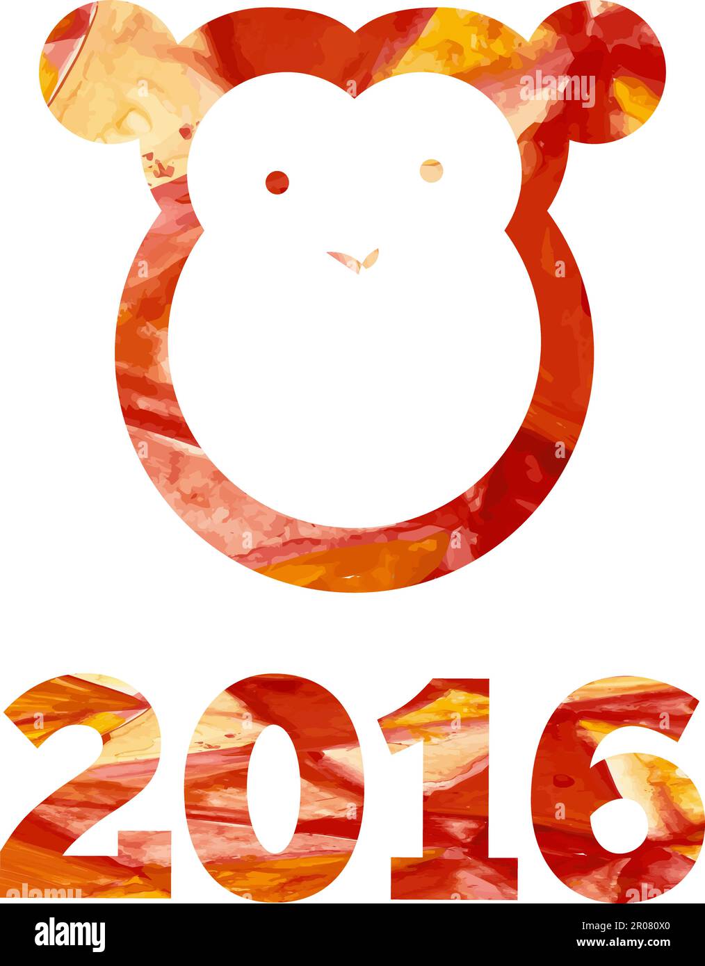 Monkey stamp Stock Vector Images - Alamy