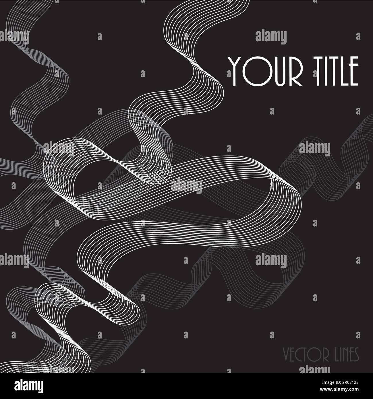 Abstract lines background as water, flow in vector Stock Vector Image ...