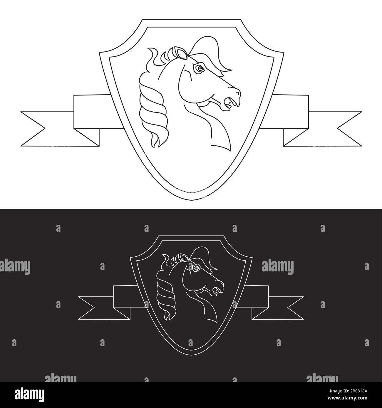 Horse symbol and logo, great power sign Stock Vector Image & Art - Alamy