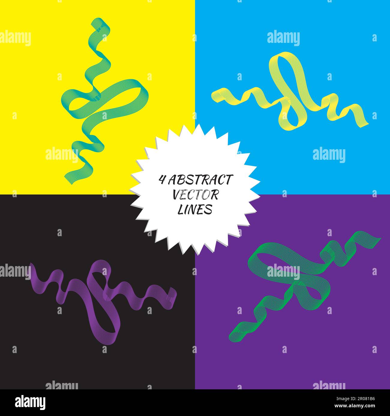 Abstract lines background as water, flow in vector Stock Vector Image ...