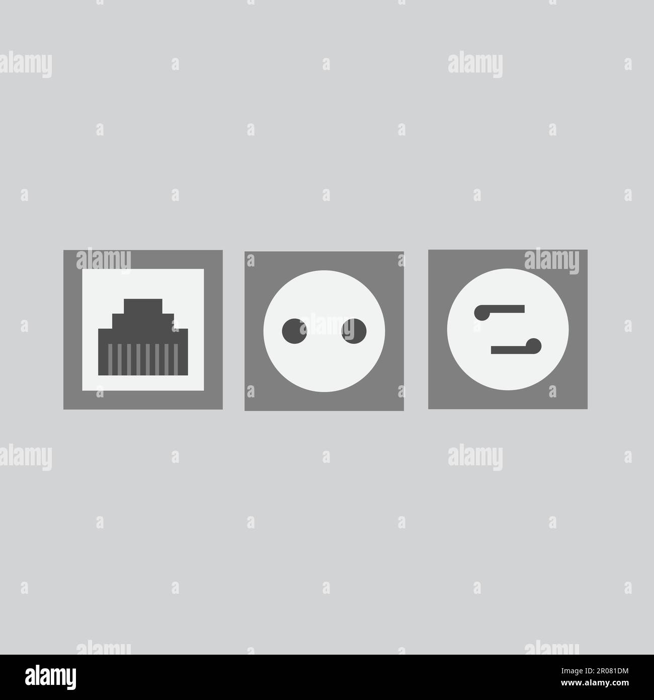 Power point outlet plug socket Stock Vector Images - Alamy