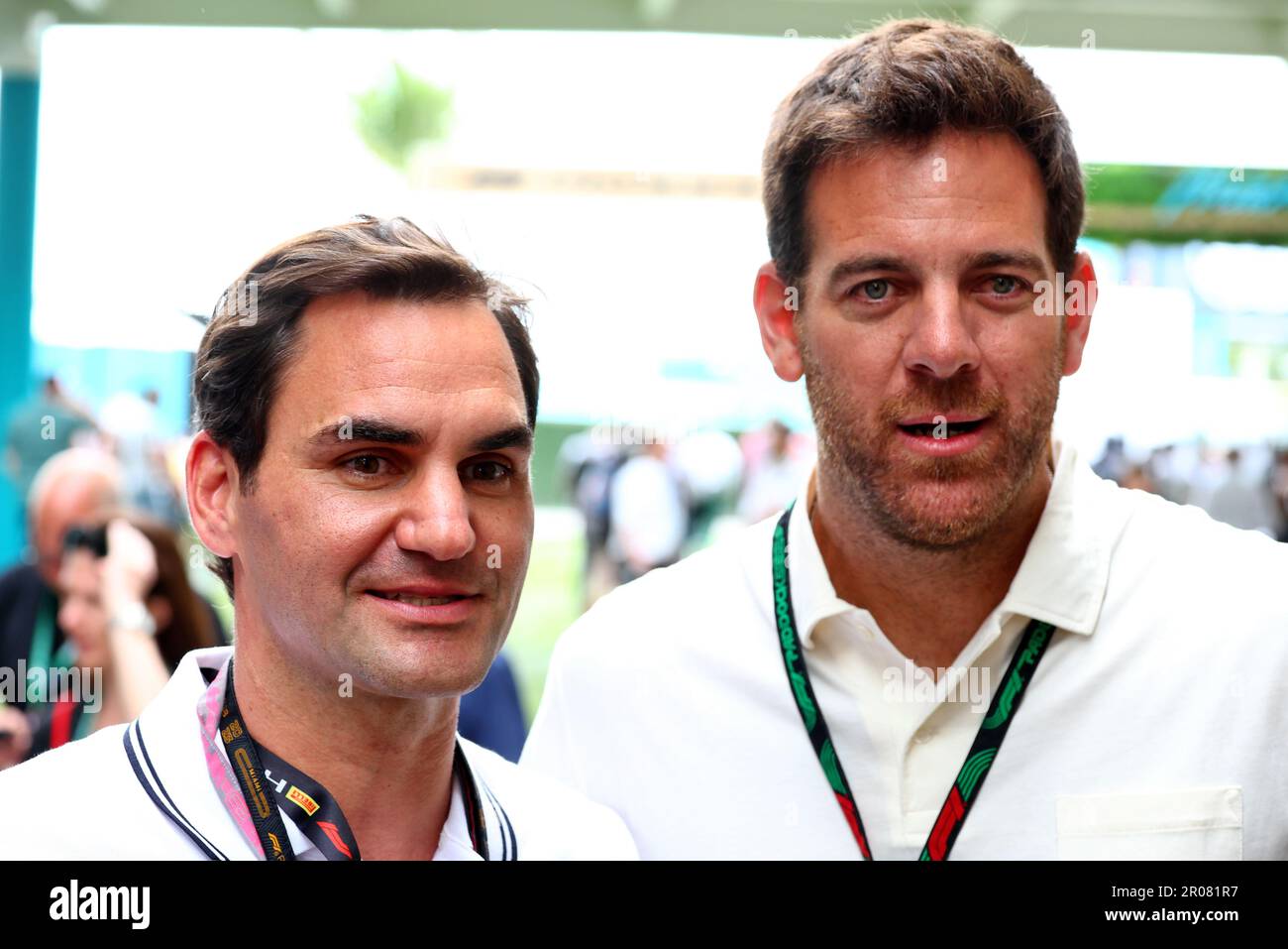 Miami, USA. 07th May, 2023. (L to R): Roger Federer (SUI) Tennis Player ...