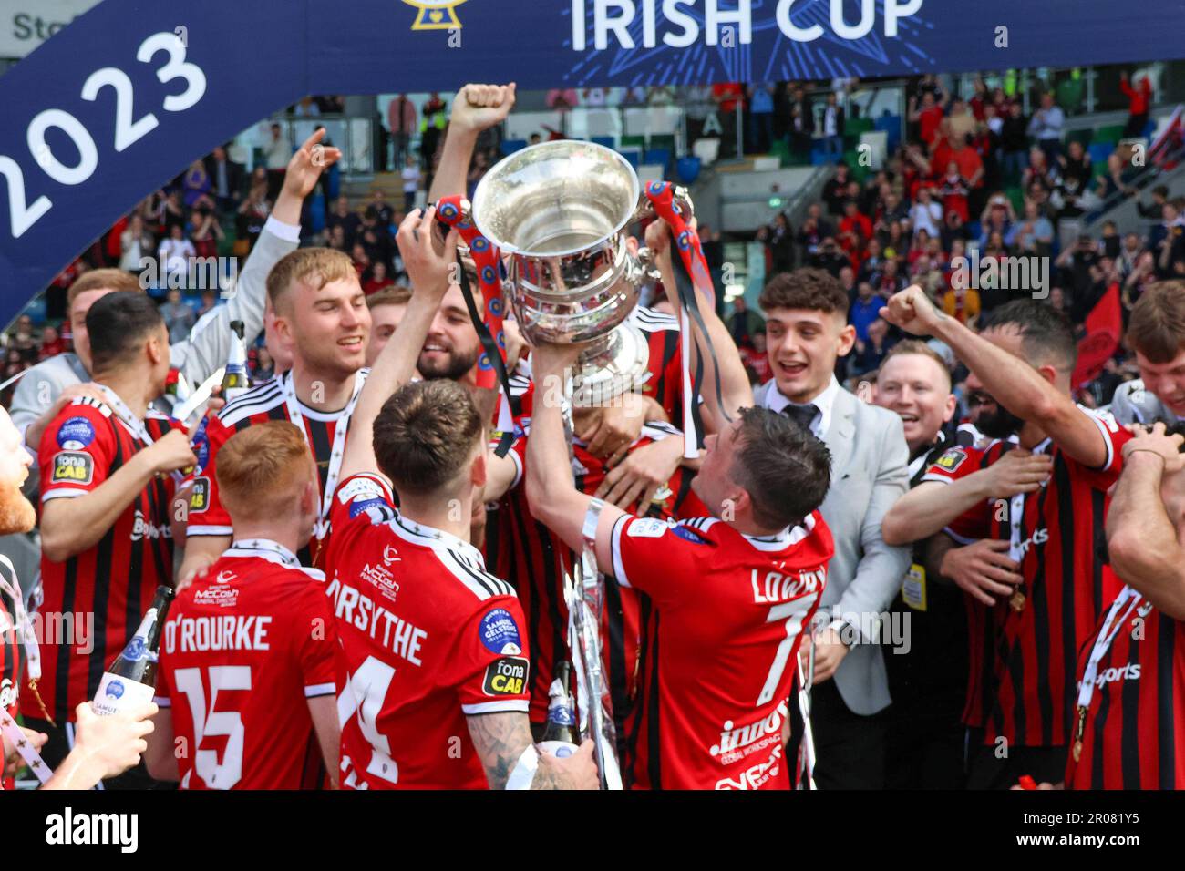 Crusaders irish cup 2023 hi-res stock photography and images - Alamy