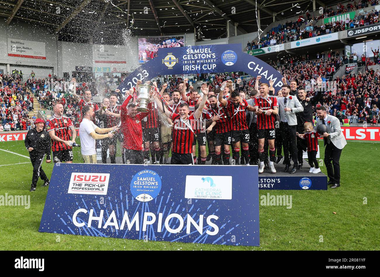 Crusaders irish cup final 2023 hi-res stock photography and images - Alamy