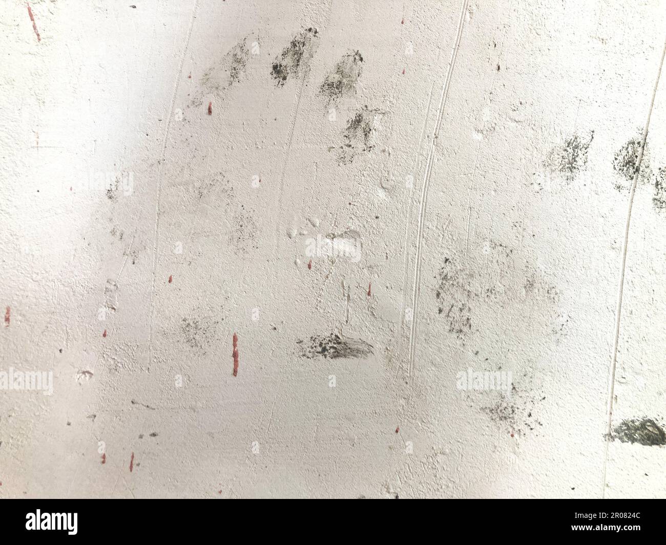 Texture white wall with handprints hi-res stock photography and images ...