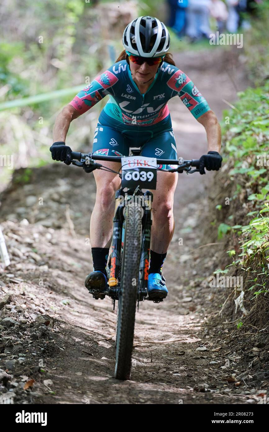 Chur, Schweiz. 7. Mai 2023. Walter Sandra CAN während des Cross-Country Mountainbike Rennens der ...