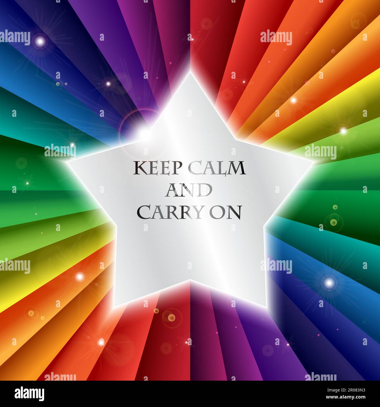 Bright vector rainbow celebration holiday banner, vector background ...