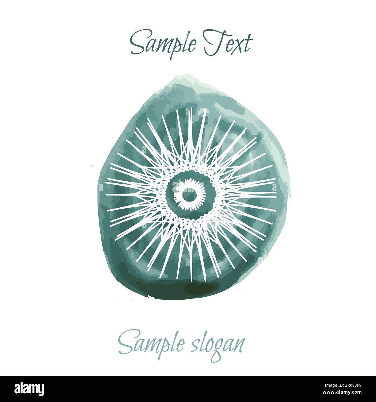 Vector logo witn aquarelle background in view splash Stock Vector Image ...