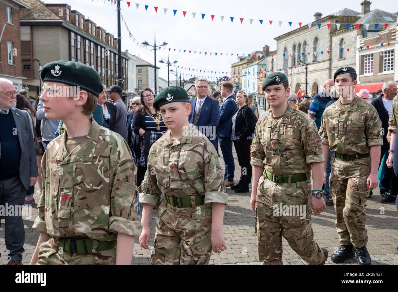 Royal british legion cadets marching hi-res stock photography and ...