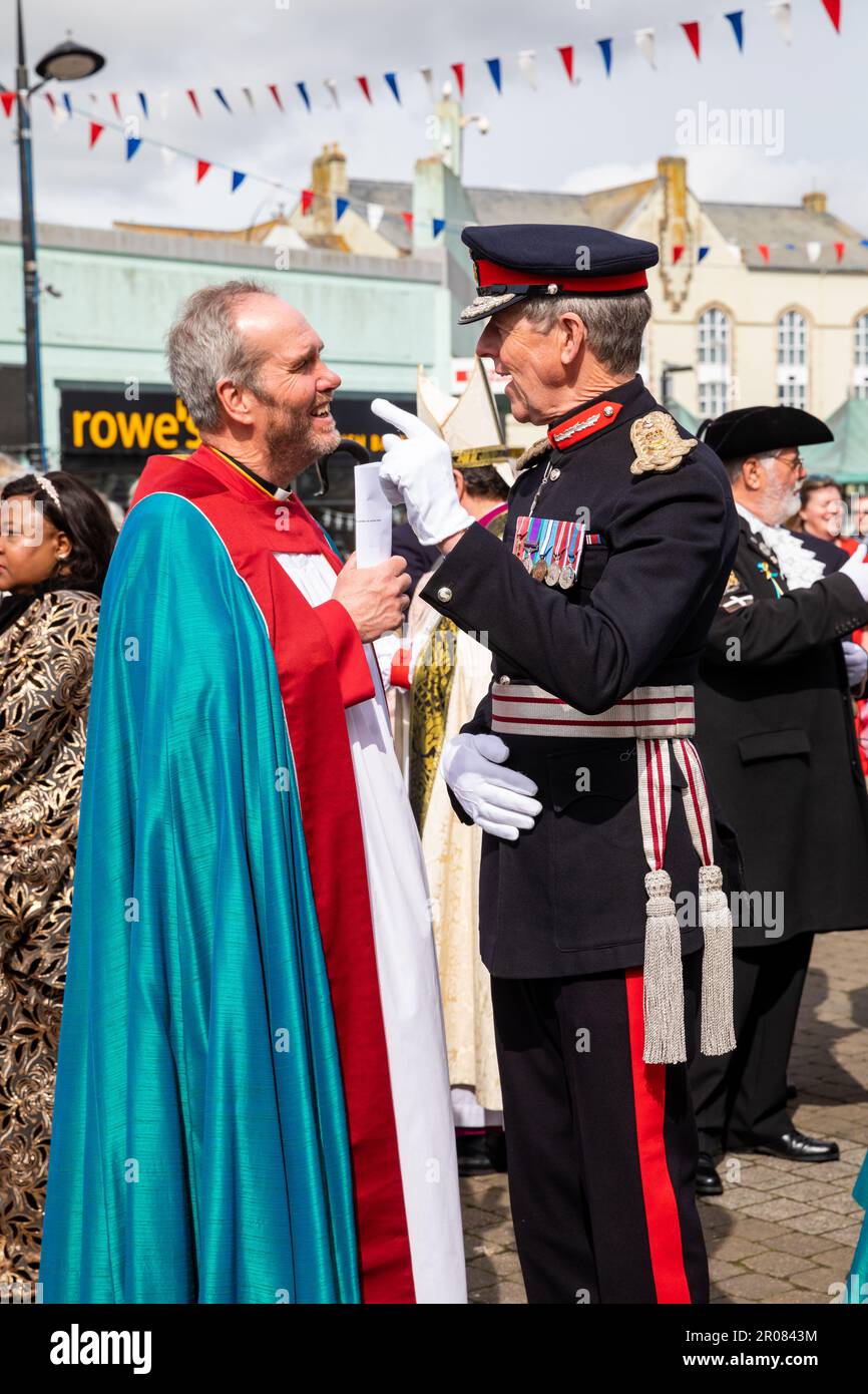 Truro,Cornwall,7th May 2023,A Coronation Parade took place in Truro ...