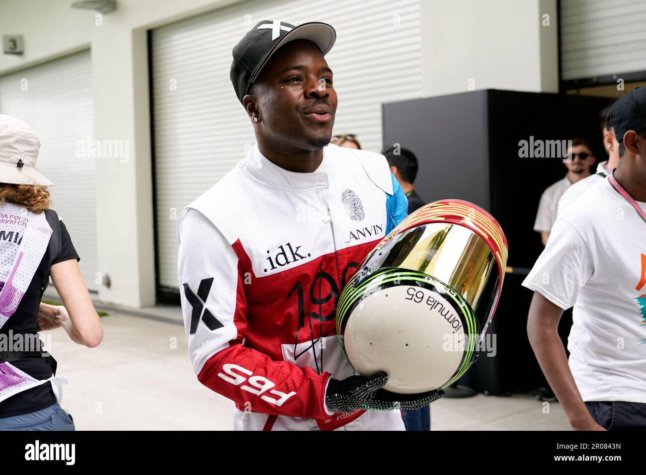 Rapper DaBaby arrives for the Formula One Miami Grand Prix auto race at ...