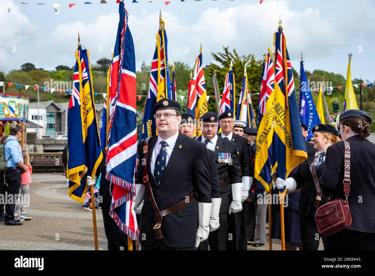 Truro,Cornwall,7th May 2023,A Coronation Parade took place in Truro ...