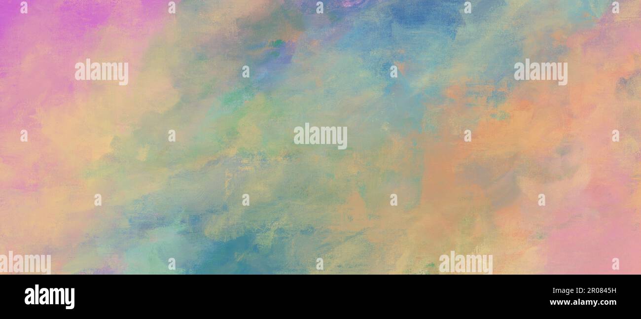 Oil painting abstract art background. Natural horizontal banner with ...